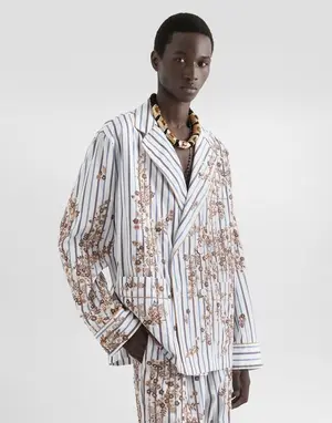 Dolce & Gabbana Vanity Robe With Embroidery Shirts Multi-colored