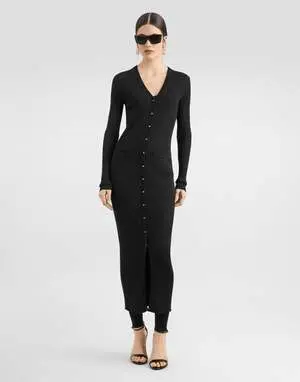 Dolce & Gabbana Ribbed Wool Leggings Pants And Shorts