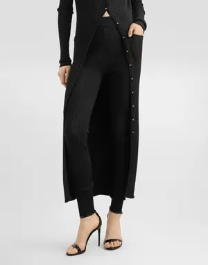 Dolce & Gabbana Ribbed Wool Leggings Pants And Shorts