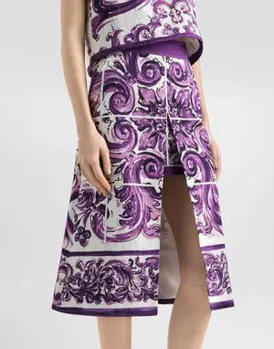 Dolce & Gabbana Majolica-print Skirt Skirts