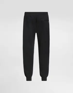 Dolce & Gabbana Jersey Trousers With Heraldic Patch - Blue