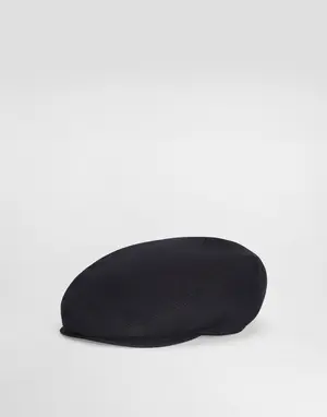 Dolce & Gabbana Cotton Flat Cap Hats And Gloves - Blue