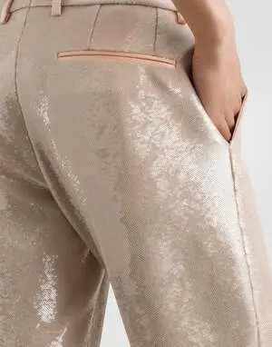 Dolce & Gabbana Sequin Trousers Pants And Shorts Sequins