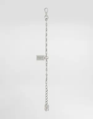 Dolce & Gabbana Bracelet With Logo Tag Bijoux Metal - Silver