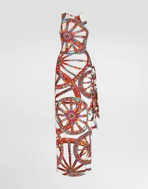 Dolce & Gabbana Carretto-print Viscose Jersey Jumpsuit Dresses - Multicolor