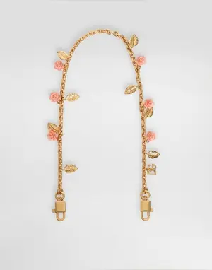 Dolce & Gabbana Metal Shoulder Strap With Roses Collection - Multicolor