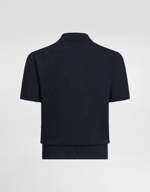 Dolce & Gabbana Cotton-linen Polo Shirt Sweaters And Cardigans