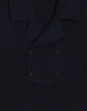 Dolce & Gabbana Cotton-linen Polo Shirt Sweaters And Cardigans