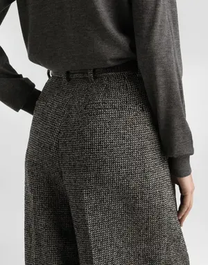 Dolce & Gabbana Wool Blend Dotted Print Trousers