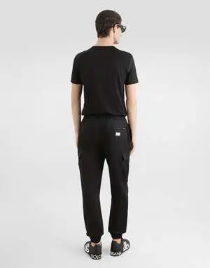 Dolce & Gabbana Pleated Cotton Linen Trousers - Black