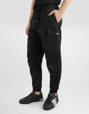 Dolce & Gabbana Pleated Cotton Linen Trousers - Black