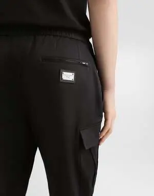 Dolce & Gabbana Pleated Cotton Linen Trousers - Black