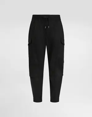 Dolce & Gabbana Pleated Cotton Linen Trousers - Black
