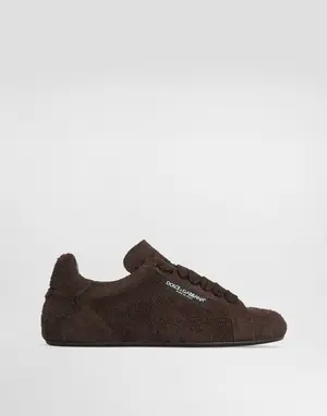 Dolce & Gabbana Split Leather Portofino Soft Sneakers - Brown