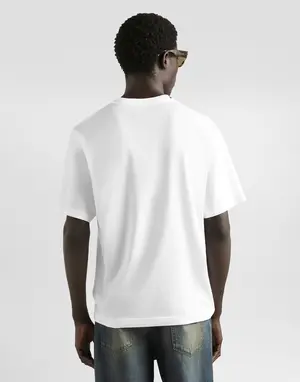Dolce & Gabbana Cotton T-shirt With Patch T-shirts And Polos - White