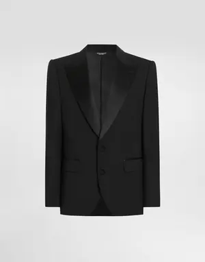 Dolce & Gabbana Single-breasted Sicilia Wool Jacket Suits And Blazers - Black