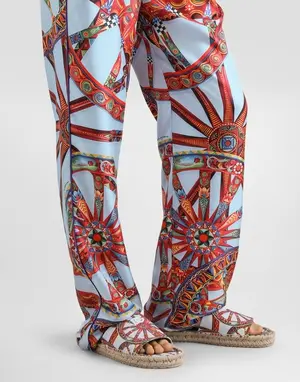 Dolce & Gabbana Carretto-print Vanity Twill Trousers