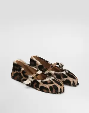 Dolce & Gabbana Ballerina Flat Shoes Brown