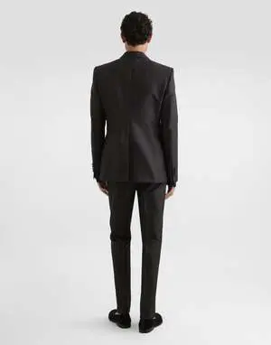 Dolce & Gabbana Micro Pattern Jacquard Trousers Collection - Black