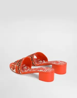 Dolce & Gabbana Ciabatta Flat Slides And Mules - Multicolor