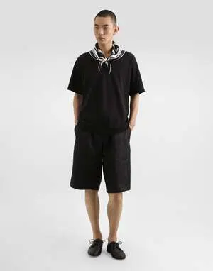 Dolce & Gabbana Linen Fabric Shorts