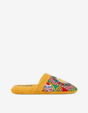 Dolce & Gabbana Cotton Terry Slippers Cotton Slippers - Multicolor