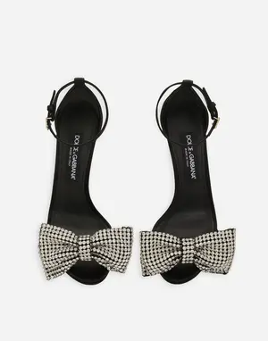 Dolce & Gabbana Embellished Satin Sandals