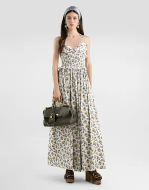 Dolce & Gabbana Floral-print Poplin Maxi Dress