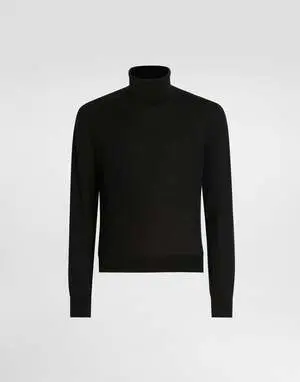 Dolce & Gabbana Cashmere Turtleneck Pullover - Man Sweaters And Cardigans 56 Black