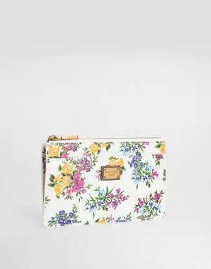 Dolce & Gabbana Printed Calfskin Card Holder Wallets And Small Leather Goods