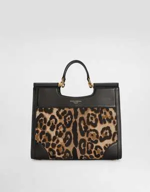 Dolce & Gabbana Small Sicily Shopper Tote Bags - Multicolor
