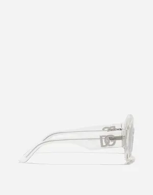 Dolce & Gabbana Sicilian Streetsunglasses Sunglasses - White/glitter