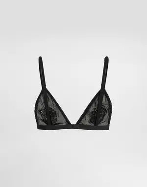 Dolce & Gabbana Tulle And Lace Bra Underwear