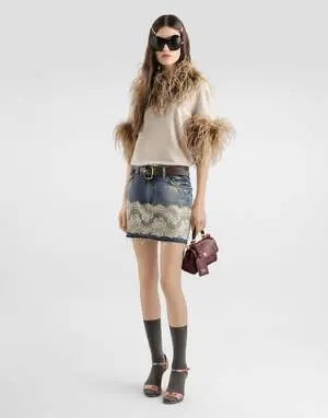 Dolce & Gabbana Cashmere Pullover Sweaters And Cardigans - Beige