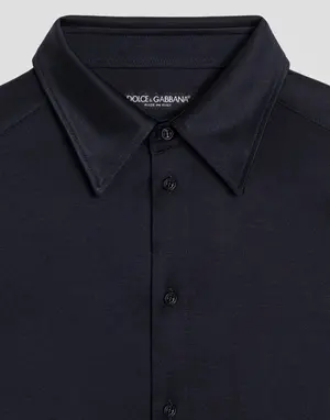 Dolce & Gabbana Martini Silk Jersey Shirt Shirts