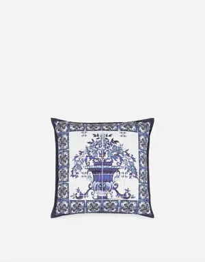 Dolce & Gabbana Canvas Cushion Small Small Cushions - Multicolor
