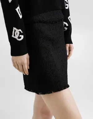 Dolce & Gabbana Raschel Tweed Miniskirt Skirts