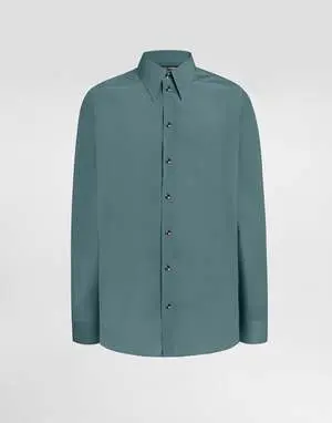 Dolce & Gabbana Silk Crêpe De Chine Gold Shirt Shirts Silk - Green