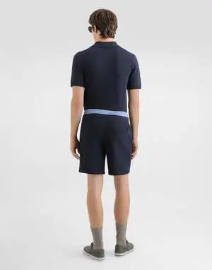 Dolce & Gabbana Striped Poplin Bermuda Shorts Pants And Shorts Multi-colored