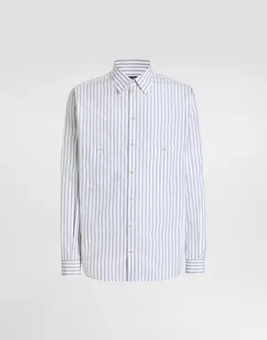 Dolce & Gabbana Striped Poplin Martini Shirt Shirts - Multicolor