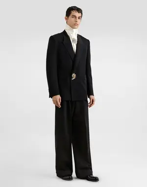 Dolce & Gabbana Double-breasted Jacket Inwool Gabardine Suits And Blazers Wool
