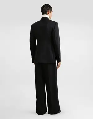 Dolce & Gabbana Double-breasted Jacket Inwool Gabardine Suits And Blazers Wool