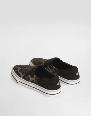 Dolce & Gabbana Dg Sailing Sneakers In Ed Canvas Sneakers Animal