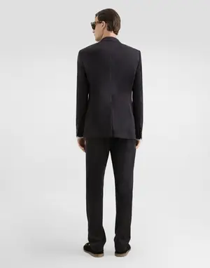 Dolce & Gabbana Single-breasted Taormina Wool Canvas Jacket Suits And Blazers - Grey