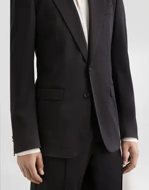 Dolce & Gabbana Single-breasted Taormina Wool Canvas Jacket Suits And Blazers - Grey