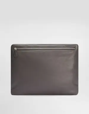 Dolce & Gabbana Calfskin Nappa Leather Pouch Briefcase And Clutches Leather - Grey