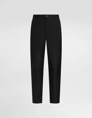 Dolce & Gabbana Virgin Wool Trousers - Black