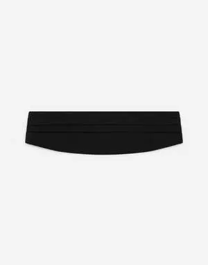 Dolce & Gabbana Silk Satin Cummerbund Ties And Pocket Squares Silk - Black