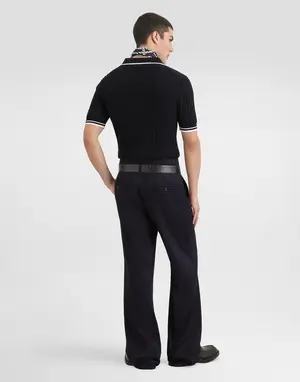 Dolce & Gabbana Cotton Polo Shirt Sweaters And Cardigans White