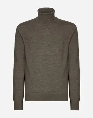 Dolce & Gabbana Extra-fine Cashmere Turtleneck Sweater Sweaters And Cardigans Gray Cashmere - Grey